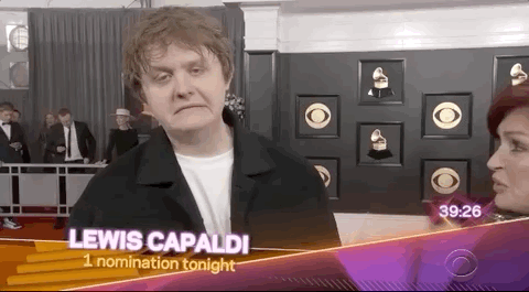 Lewis Capaldi Hello GIF by Recording Academy / GRAMMYs - Find & Share ...