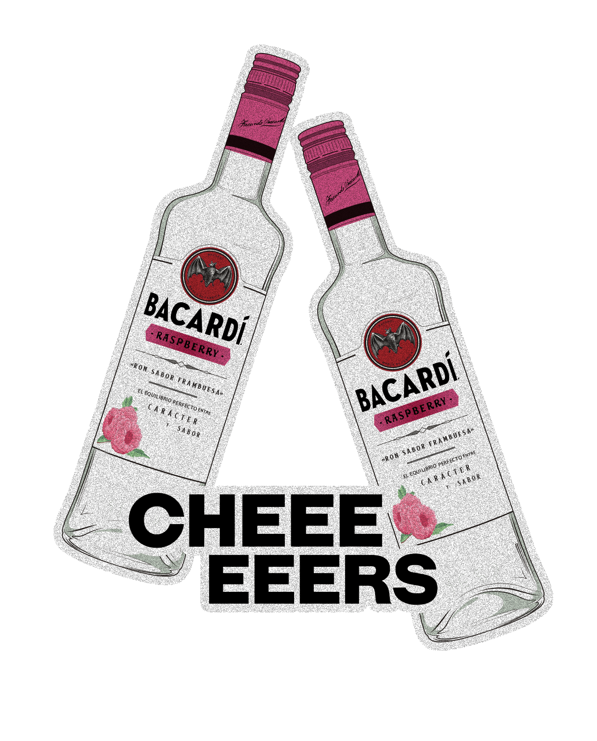 Pink Alcohol Sticker by Bacardi México for iOS & Android | GIPHY