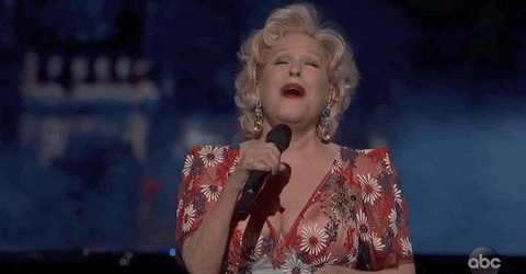 Bette Midler Oscars GIF by The Academy Awards - Find & Share on GIPHY