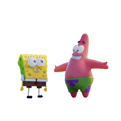 Spongebob And Patrick Running Gif