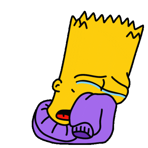 Sad Bart Simpson Sticker for iOS & Android | GIPHY