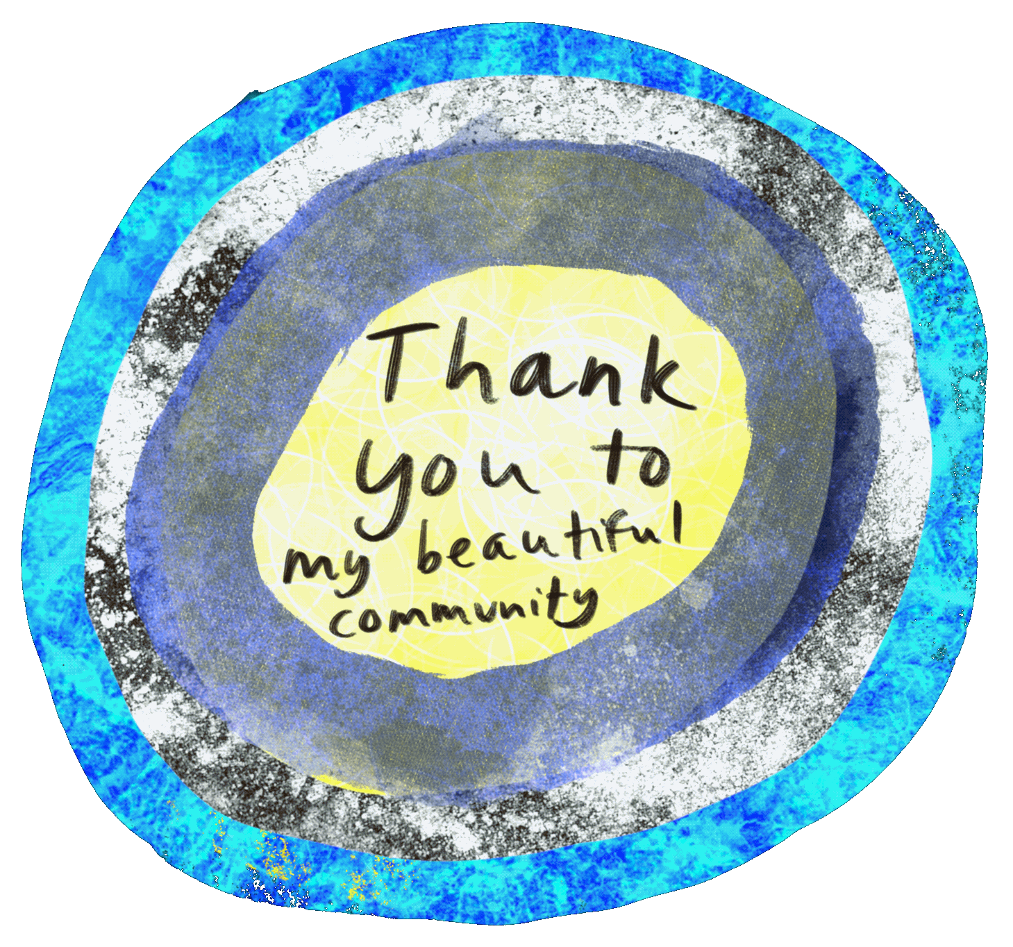 Community Thank You Sticker by Kirsten Hurley for iOS & Android | GIPHY