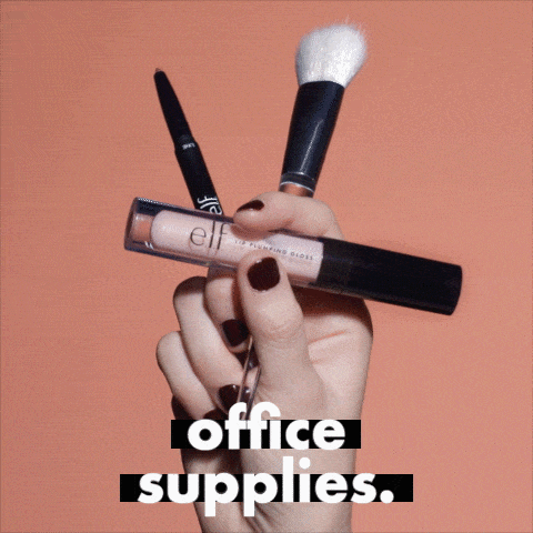 Office Supplies Beauty GIF by e.l.f. Cosmetics - Find & Share on GIPHY