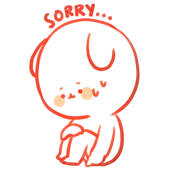 Sorry Bunny Sticker by dazz for iOS & Android | GIPHY