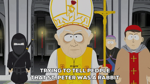 Ninja Pope GIF by South Park - Find & Share on GIPHY