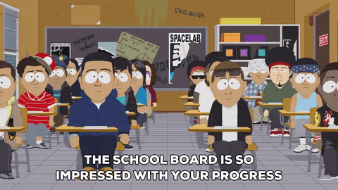 Happy Classroom GIF by South Park - Find & Share on GIPHY
