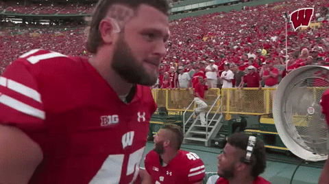 Happy College Football GIF by Wisconsin Badgers - Find & Share on GIPHY