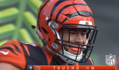 Cincinnati Bengals Head Tap GIF by NFL - Find & Share on GIPHY