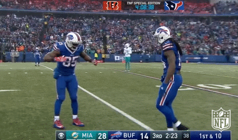 Excited Buffalo Bills GIF by NFL - Find & Share on GIPHY