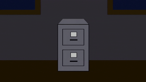 Animated File Cabinet