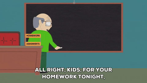 Doing Homework Gif