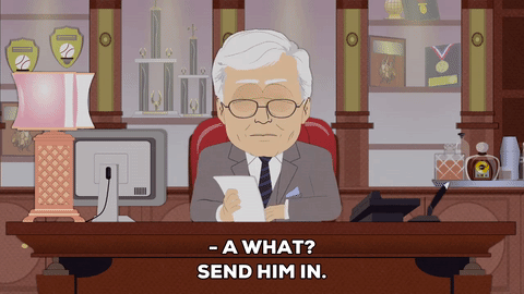 Boss Demanding GIF by South Park - Find & Share on GIPHY