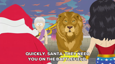Wonder Woman Santa GIF by South Park - Find & Share on GIPHY