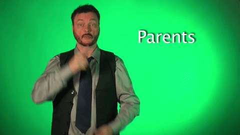 Sign Language Parents GIF by Sign with Robert - Find & Share on GIPHY