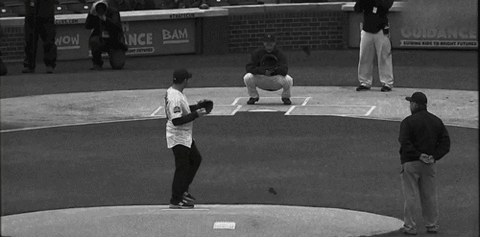 Nick Offerman First Pitch GIF by Team Coco - Find & Share on GIPHY
