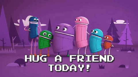Hug A Friend GIFs - Get the best GIF on GIPHY