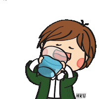 Drinking Water Animated Gif