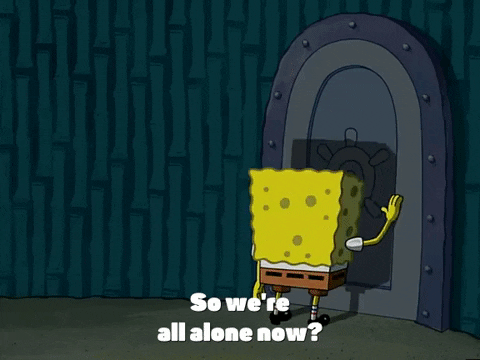 Alone Gif Spongebob
