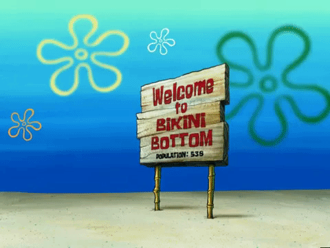 Bikini Bottom Sign Spongebob