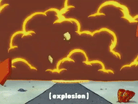 Cartoon Explosion Gif