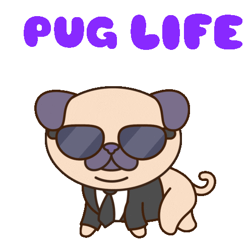Men In Black Pug Sticker by Men In Black: International for iOS ...