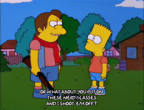 Simpsons Nerd Gif