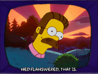Empurrando Margaridas Ned Gif Ned Flanders Marge Simpson GIF