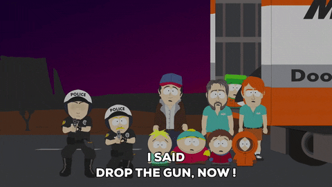 Drop-the-gun-now GIFs - Get the best GIF on GIPHY