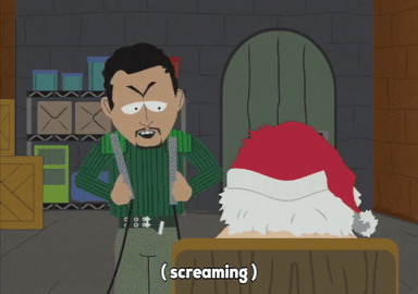 Santa Screaming GIF by South Park - Find & Share on GIPHY