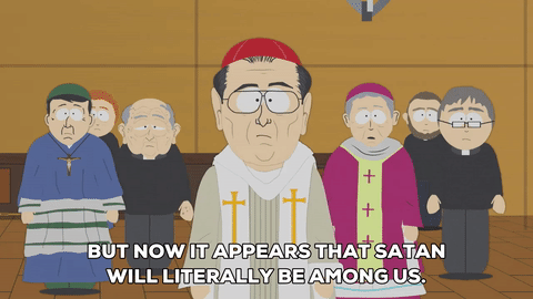 Scared Priests GIF by South Park - Find & Share on GIPHY