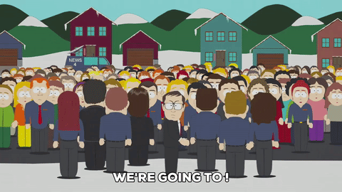 Angry Crowd GIF by South Park - Find & Share on GIPHY