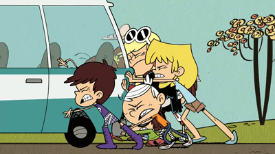 The Loud House Push GIF by Nickelodeon - Find & Share on GIPHY