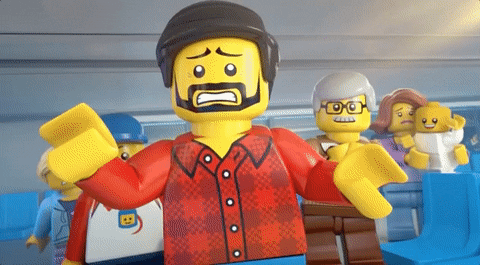Scared Lego City GIF by LEGO - Find & Share on GIPHY
