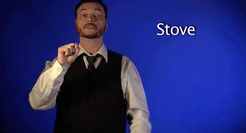 Sign Language Stove GIF by Sign with Robert - Find & Share on GIPHY