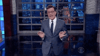 Stephen Colbert Animated Popcorn Gif