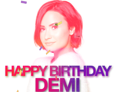 Demi Lovato Birthday GIF by Music Choice - Find & Share on GIPHY