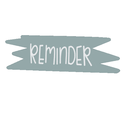 Reminder Dont Forget Sticker for iOS & Android | GIPHY