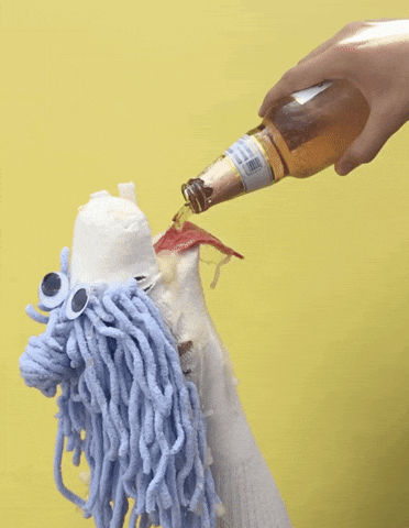 beer, drunk, drinking, puppet, slow motion, midsommar, drinking beer ...