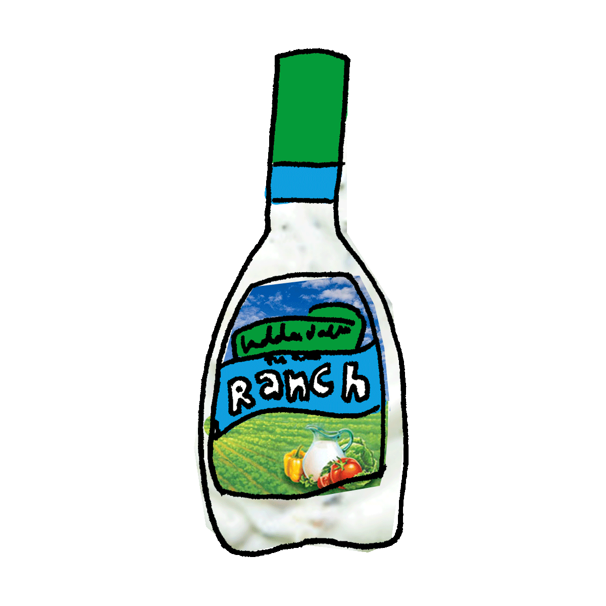 Ranch Dressing Sticker by odibz for iOS & Android | GIPHY