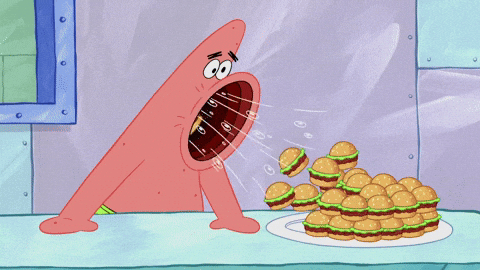 Patrick Eating Gif