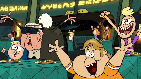 Cartoon Celebration Dance Animated
