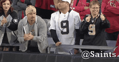 Saints Fans Crying