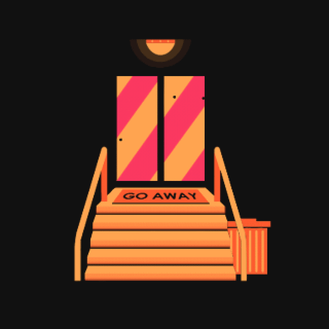 Go Away Animation GIF by Alexander Bielovich - Find & Share on GIPHY
