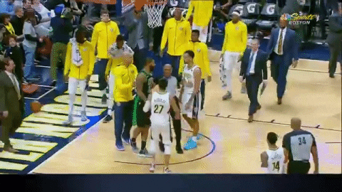 Boston Celtics Fighting GIF by NBC Sports Boston - Find & Share on GIPHY