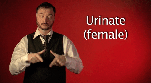 Urinate Sign Language GIF by Sign with Robert - Find & Share on GIPHY