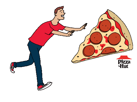 Chasing Running Man Sticker by Pizza Hut for iOS & Android | GIPHY