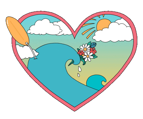 Heart Summer Sticker by makemeunfazed for iOS & Android | GIPHY