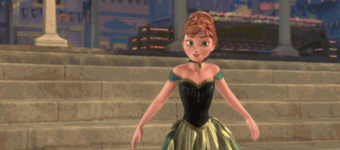 Frozen Anna Excited Gif