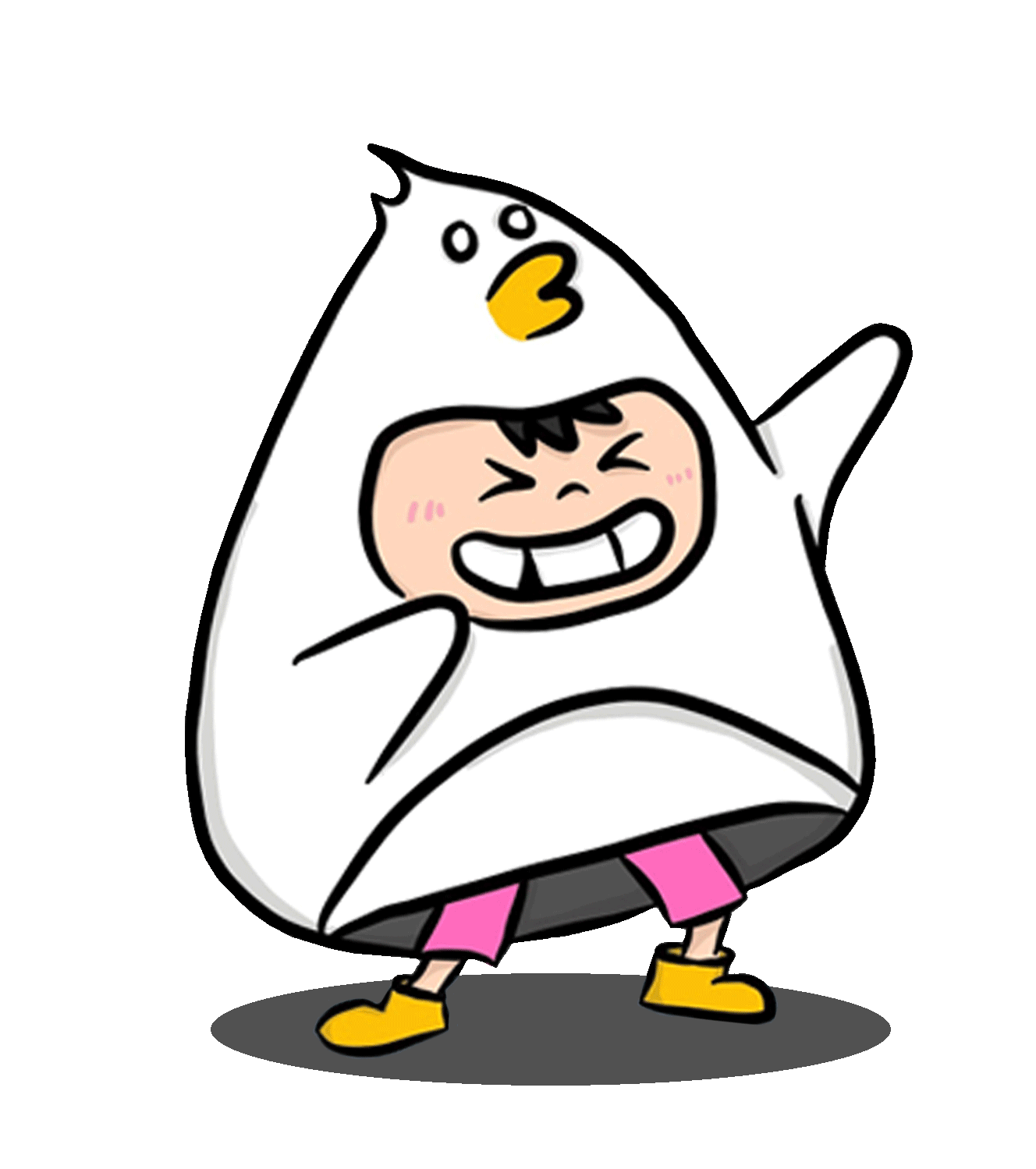 Dab Duck Sticker by Lutu Studio for iOS & Android | GIPHY