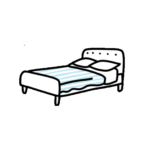 Bed Bedtime Sticker by Veronica Dearly for iOS & Android | GIPHY